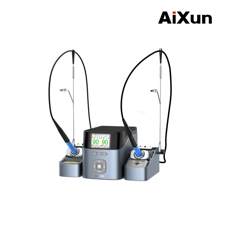 T420D 200W Dual Channel Electronics Soldering Station With T245 Handle-AiXun_AiXun