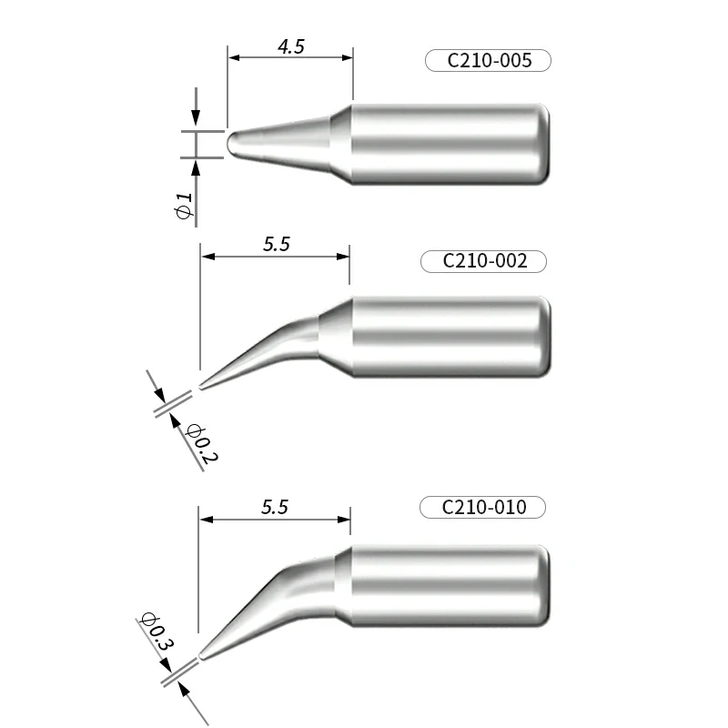 C210 Customized Soldering Iron Tips Multifunctional Welding Iron ...