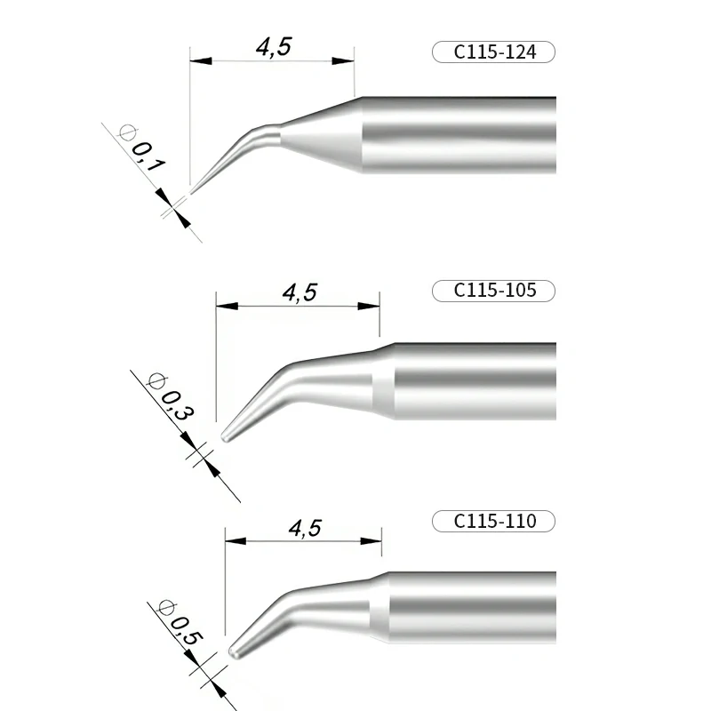 C115 Customized Soldering Iron Tips Multi-Type Cartridge tip for ...